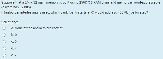 Solved Suppose that a 2M X 32 main memory is built using | Chegg.com
