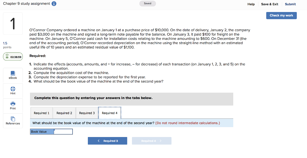 Solved Chapter 9 study assignment 0 Seved Help Save & Exit | Chegg.com Solved Chapter 9 study assignment 0 Seved Help Save & Exit | Chegg.com