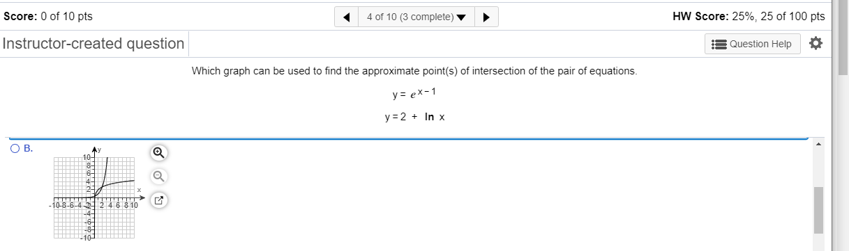 Solved Instructor-created question Question Help Which graph | Chegg.com
