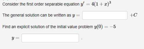Find an explicit general solution for 1) y′=x2⇒y=+C | Chegg.com