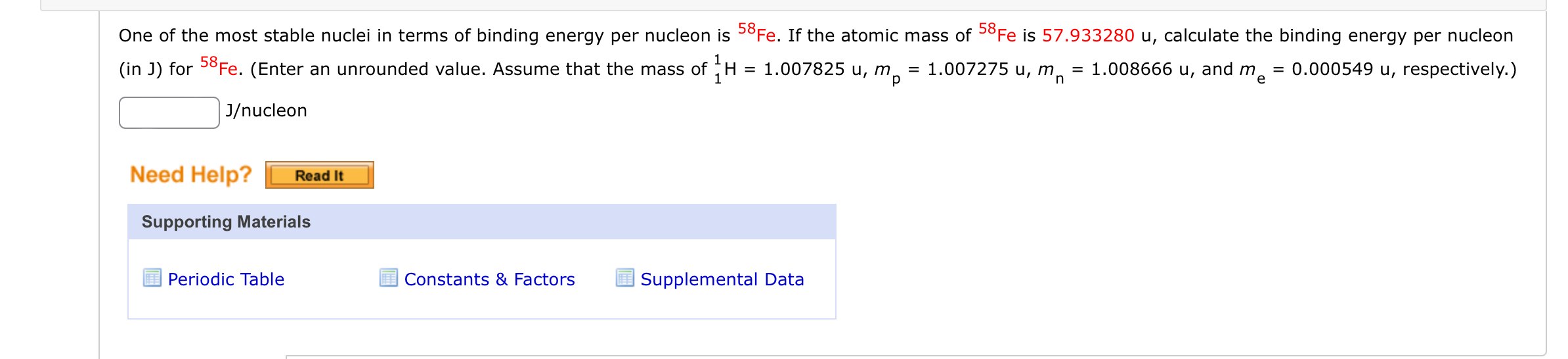 Solved One of the most stable nuclei in terms of binding | Chegg.com
