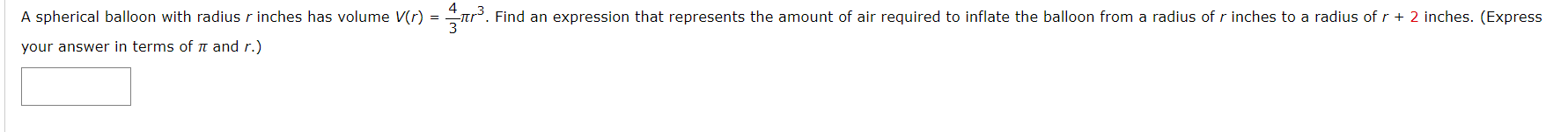Solved your answer in terms of π ﻿and r.) | Chegg.com