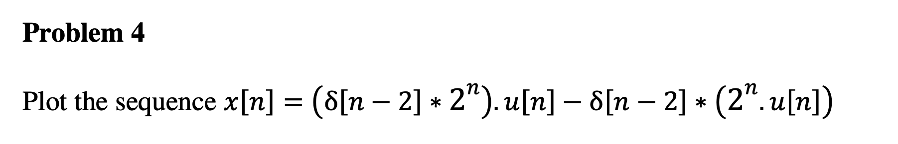 Solved Plot the sequence | Chegg.com