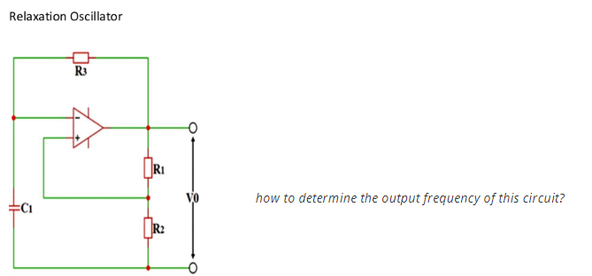 Solved Relaxation Oscillator how to determine the output | Chegg.com