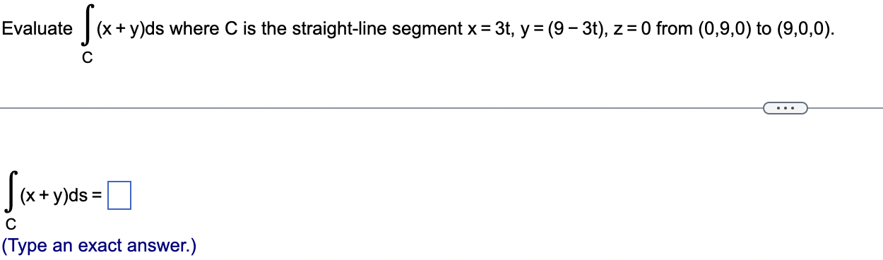 Solved Evaluate ∫C(x+y) ds where C is the straight-line | Chegg.com