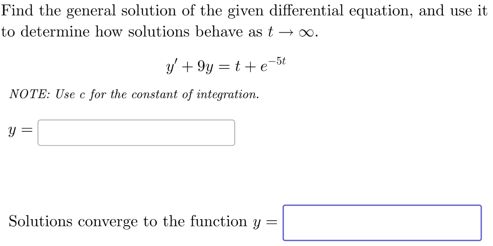 Solved Find the general solution of the given differential | Chegg.com