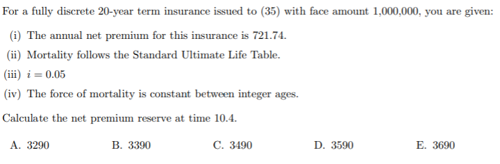 Standard Ultimate Life Table: Basic Functions and | Chegg.com