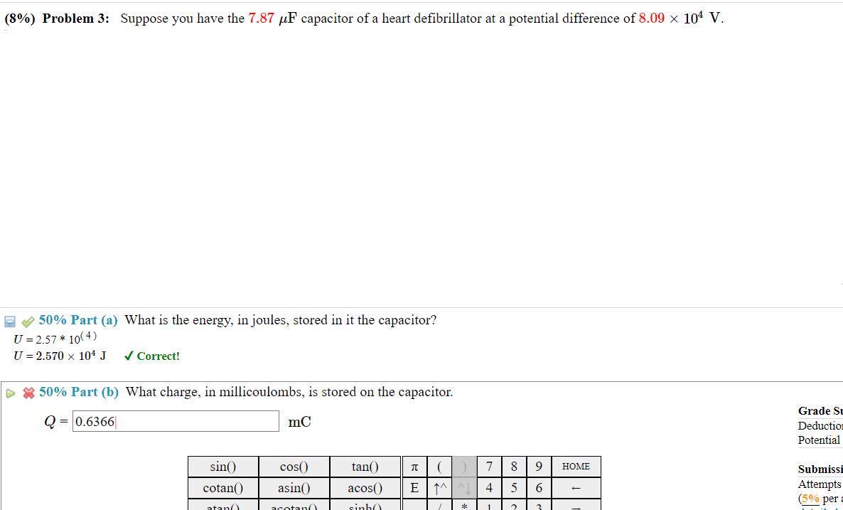 Solved (8\%) Problem 3: Suppose you have the 7.87μF | Chegg.com Solved (8\%) Problem 3: Suppose you have the 7.87μF | Chegg.com