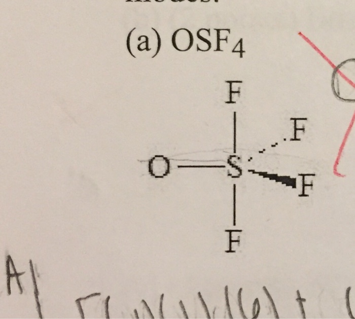 Solved What is the point group of this molecule? (a) OSF_4 | Chegg.com