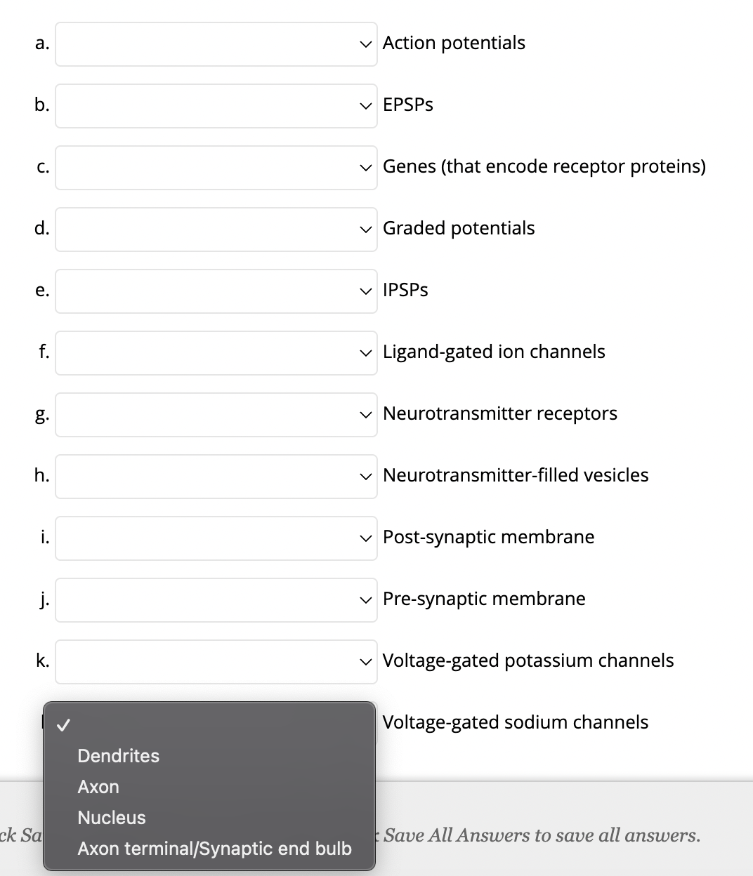 Solved Match the items or actions to their locations on a | Chegg.com