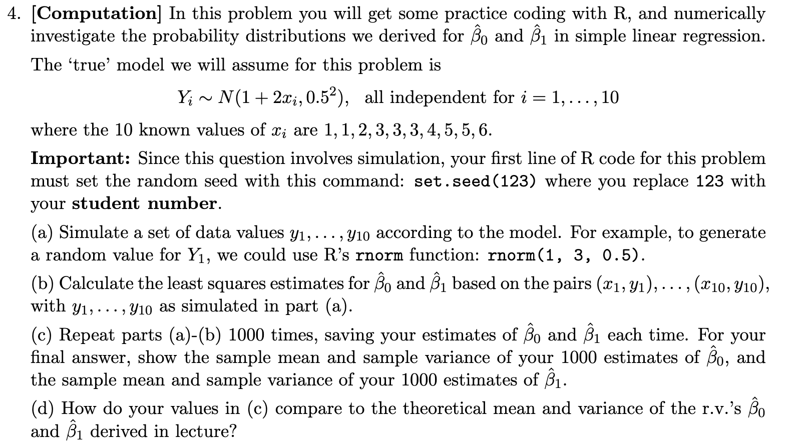 Solved 4. [Computation] In this problem you will get some | Chegg.com
