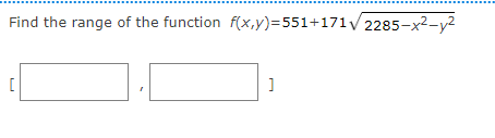 Solved Find the range of the function | Chegg.com