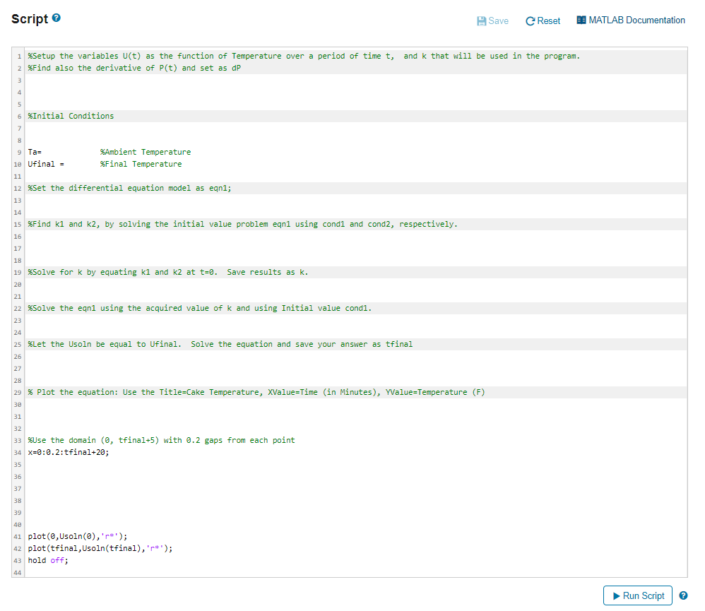 Solved Newton's Law of Cooling My Solutions > A cheesecake | Chegg.com