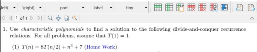 Solved Use characteristic polynomials to find a solution to | Chegg.com