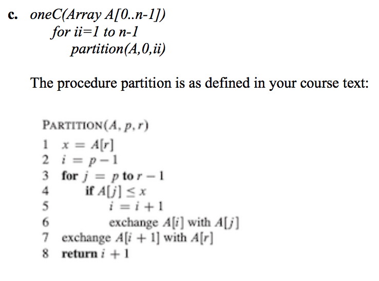Solved 1. [Strange Sorting, 24 points] For each of the | Chegg.com