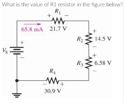 Solved What is the value of R1 Resistor in the Figure Below? | Chegg.com