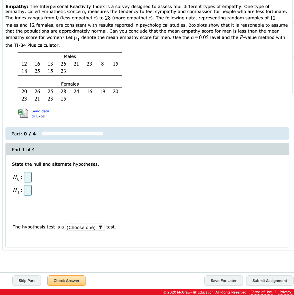 Solved Empathy: The Interpersonal Reactivity Index is a | Chegg.com