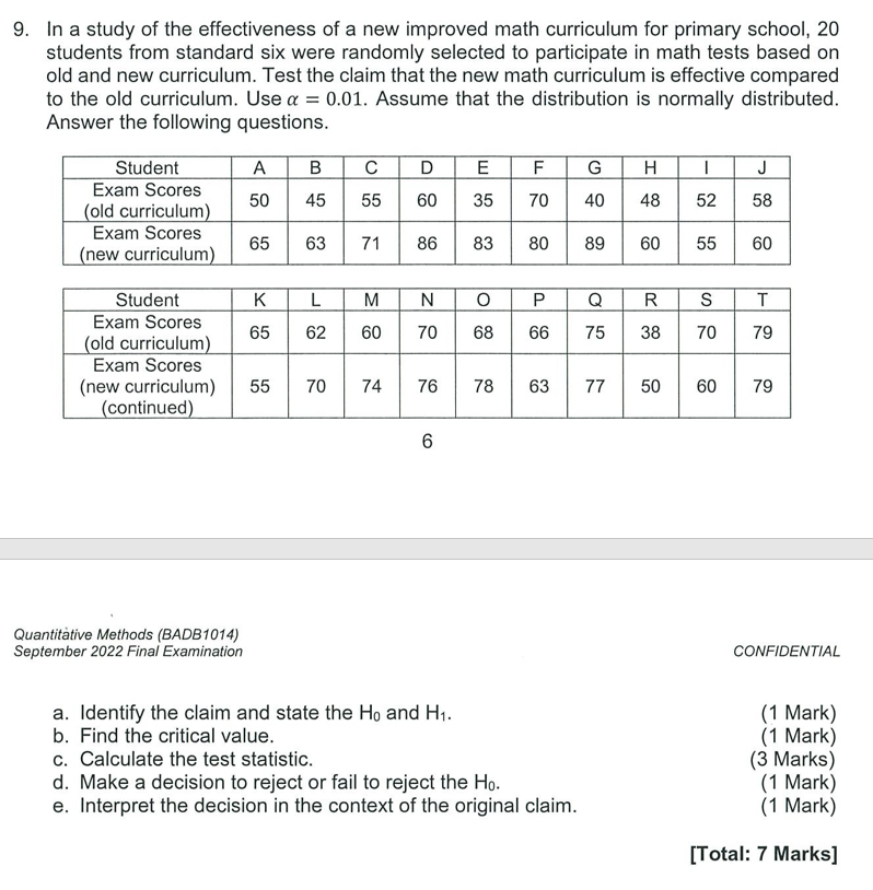 Solved 9. In a study of the effectiveness of a new improved | Chegg.com