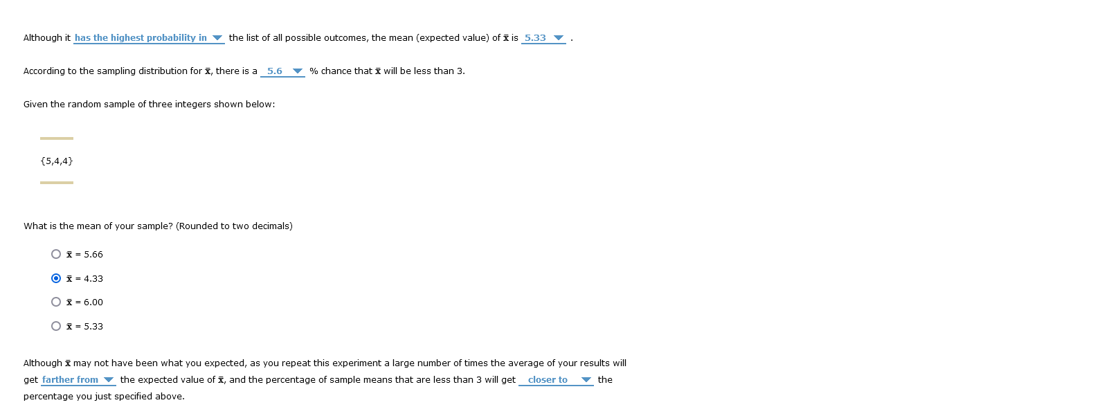 20. Creating the sampling distribution (sampling with | Chegg.com