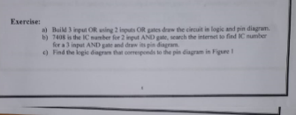 Solved Basic Logic Gates Experiment#1 d) Find the equation | Chegg.com
