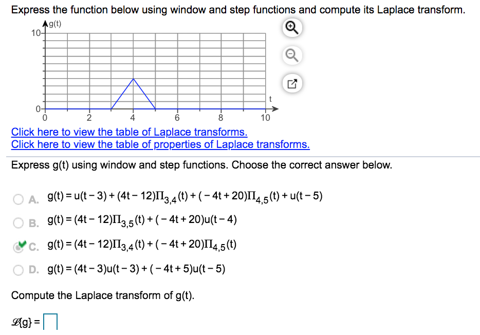 Solved Express the function below using window and step | Chegg.com