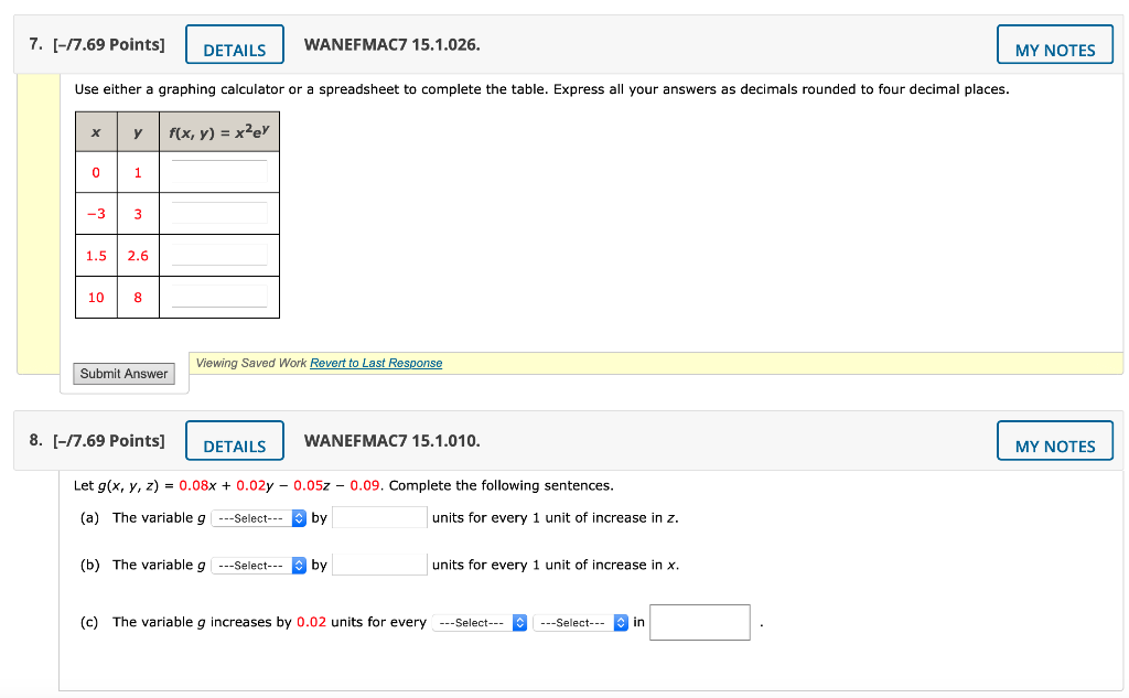 Solved 7. [-17.69 Points) DETAILS WANEFMAC7 15.1.026. MY | Chegg.com
