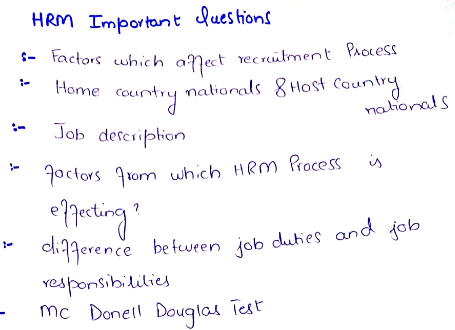 Solved " HUMAN RESOURCE MANAGEMENT" Answer the Following | Chegg.com
