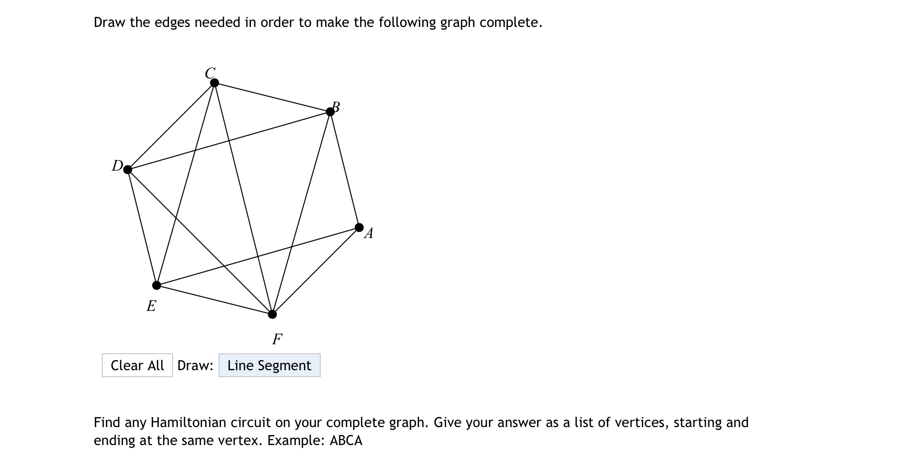 Solved Draw the edges needed in order to make the following | Chegg.com