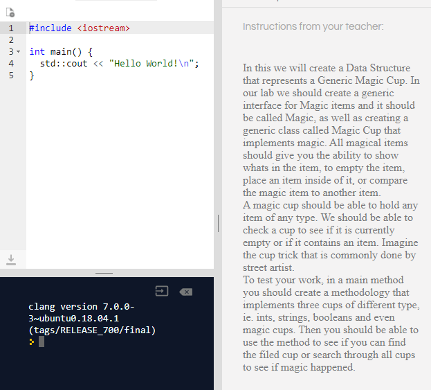 #include Instructions from your teacher. 1 2 3- 4 5 | Chegg.com