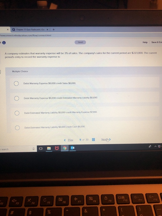 Solved Chapter 11 Quir Flashcards Qu x+ flow/connect htm | Chegg.com