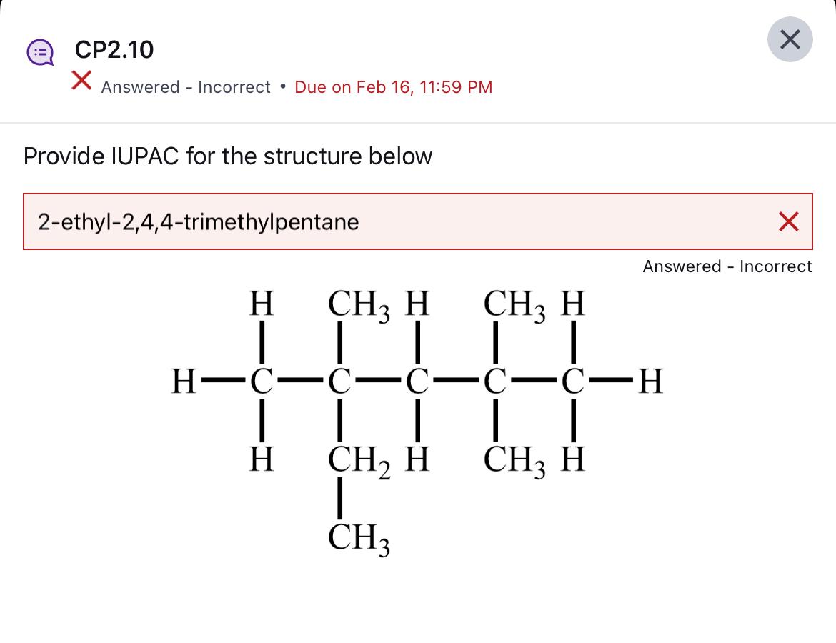 Solved Provide IUPAC for the structure below | Chegg.com