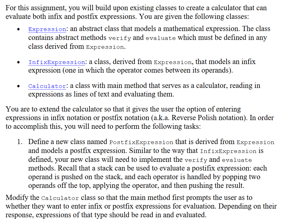 Solved For this assignment, you will build upon existing | Chegg.com