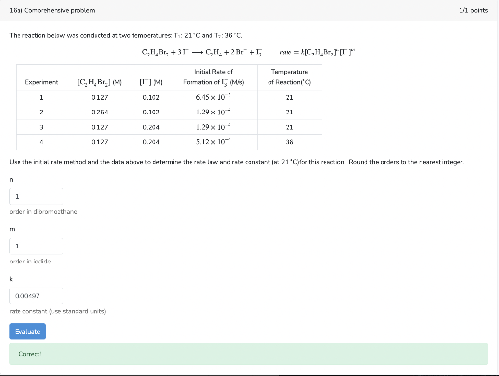 Solved 16a) Comprehensive problem The reaction below was | Chegg.com