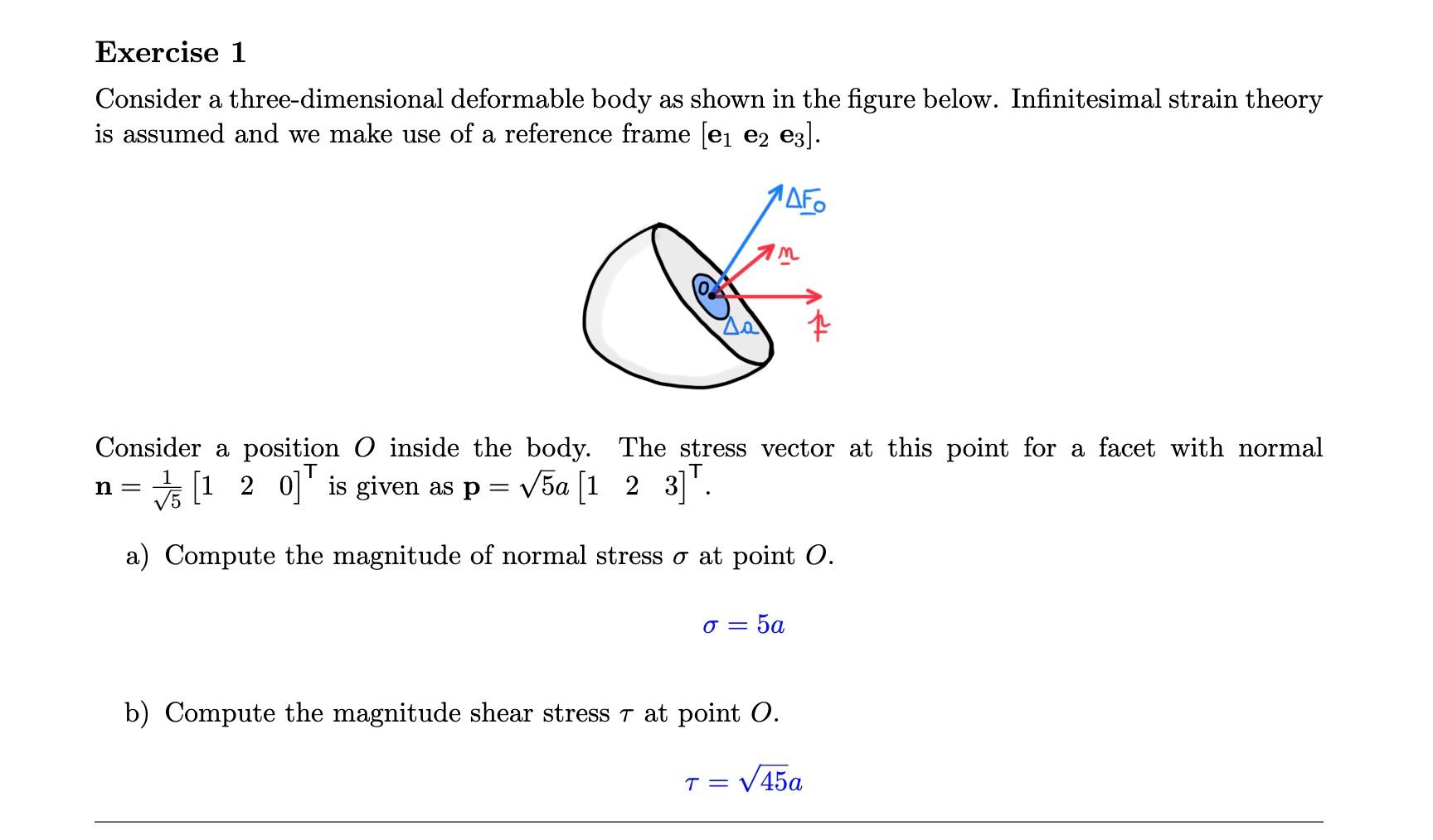Solved Consider a three-dimensional deformable body as shown | Chegg.com