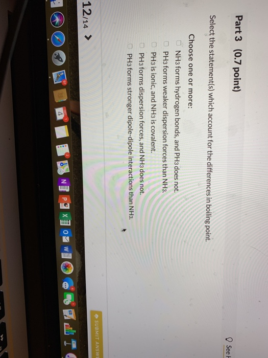 Solved Part 1 (0.7 point) d See Periodic Table See Hint | Chegg.com