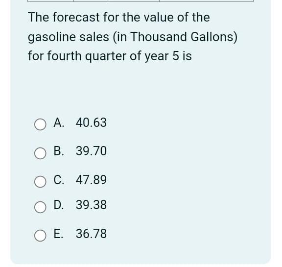Solved The regression trend line equation ((y) t=a+bt ) of | Chegg.com
