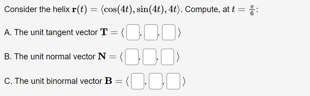 Solved Consider the helix | Chegg.com