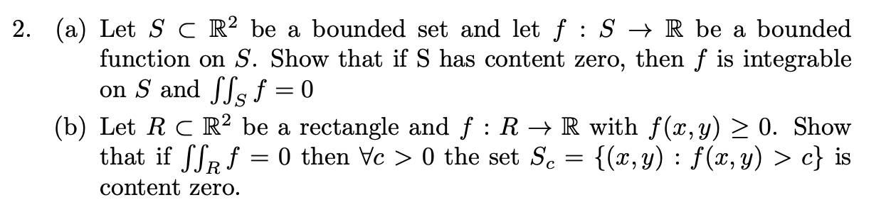 2. (a) Let S C R2 be a bounded set and let f:S + R be | Chegg.com