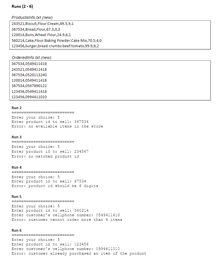 Solved Project Title : Bakery Shop Management System Note: | Chegg.com