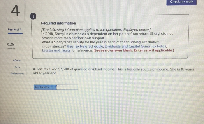 Solved Check my work Required information The following | Chegg.com