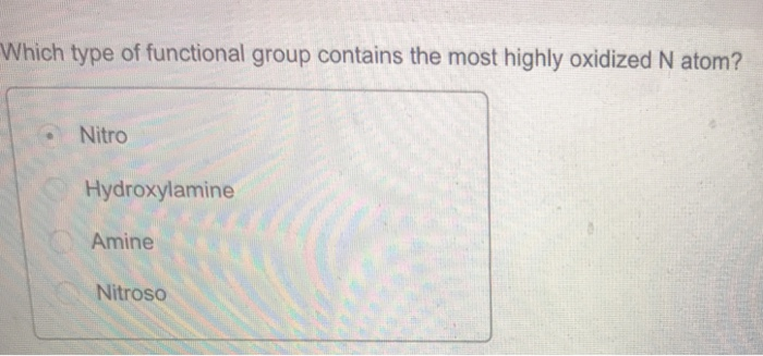 Solved Which type of functional group contains the most | Chegg.com