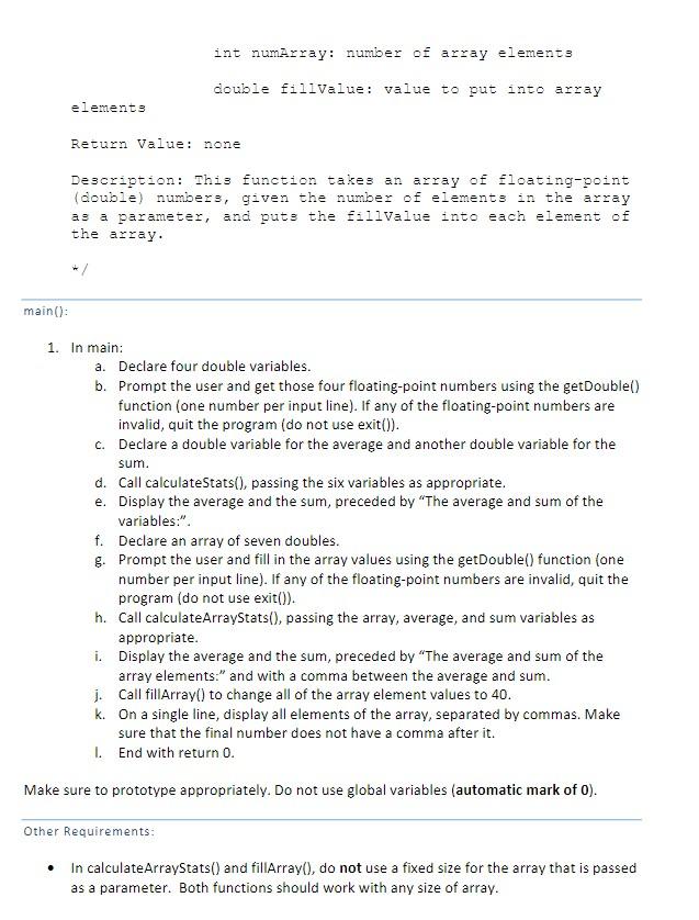 Solved SENG 1000 - C/C++ PROGRAMMING FOCUSED ASSIGNMENT 6 - | Chegg.com