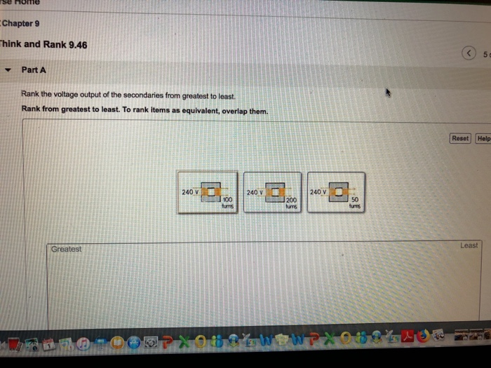 Solved Chapter 9 hink and Rank 9.46 PartA Rank the voltage | Chegg.com Solved Chapter 9 hink and Rank 9.46 PartA Rank the voltage | Chegg.com