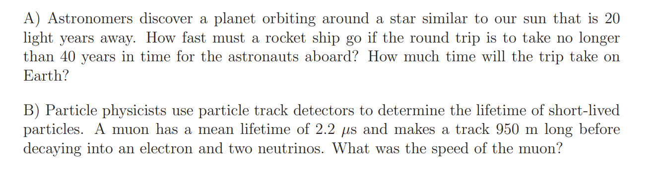Solved A) Astronomers discover a planet orbiting around a | Chegg.com