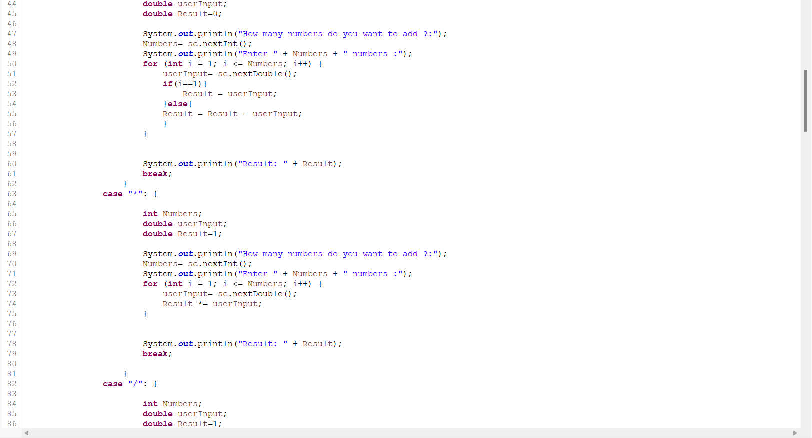 Solved class Main Iblic static void StandardMode () ( try | Chegg.com