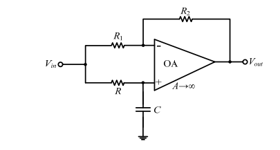 Solved Values of passive elements of the first order | Chegg.com