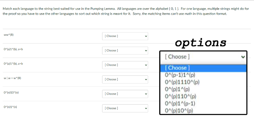 Solved Match each language to the string best suited for use | Chegg.com