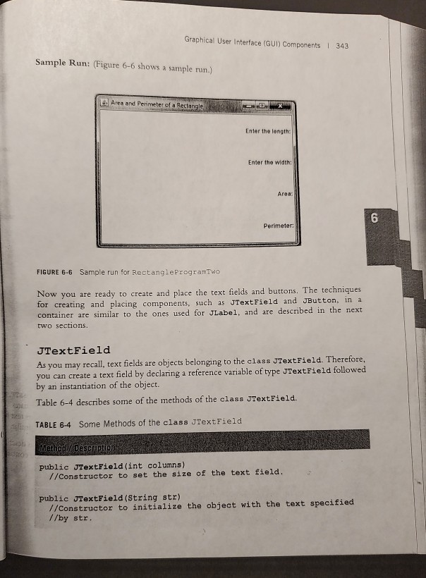Solved 342 Chapter 6: Graphical User Interface (GUI) and | Chegg.com