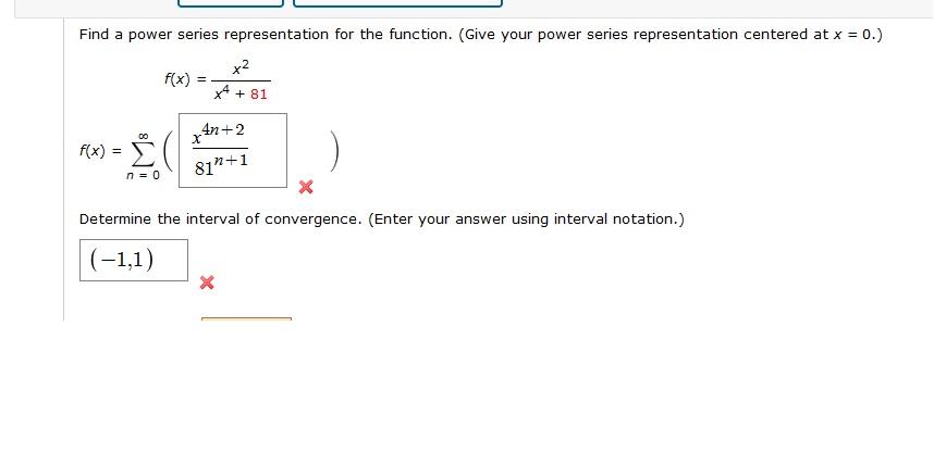 Solved Find a power series representation for the function. | Chegg.com