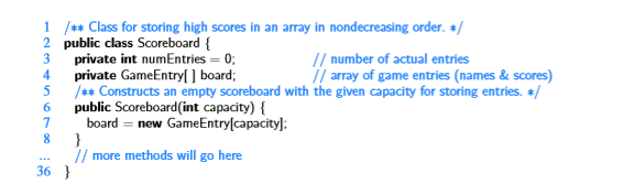 P-3.37 Write a class that maintains the top ten | Chegg.com